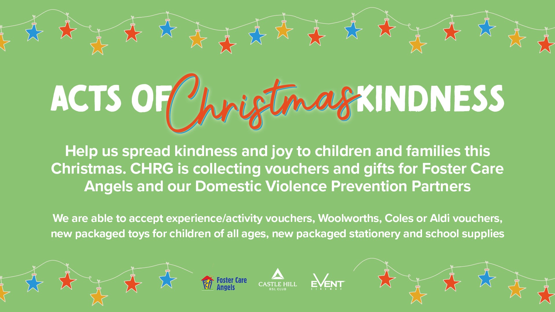 Acts of Christmas Kindness 2021 – CHRG